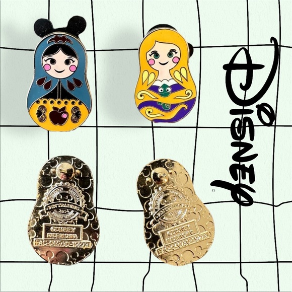 Disney | Accessories | Disney Princess Russian Doll Pins | Poshmark